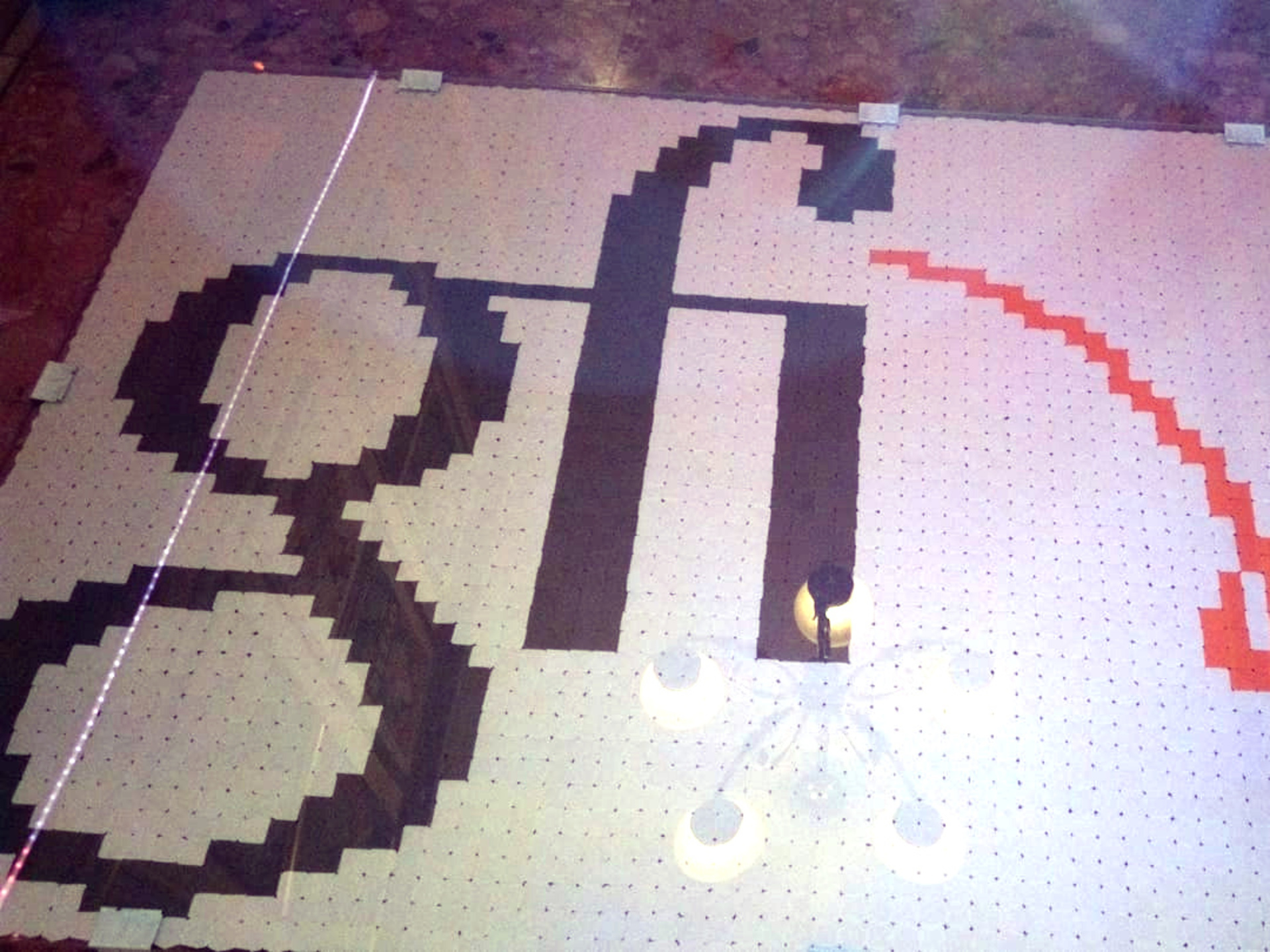 Origami mosaics with origami pixels