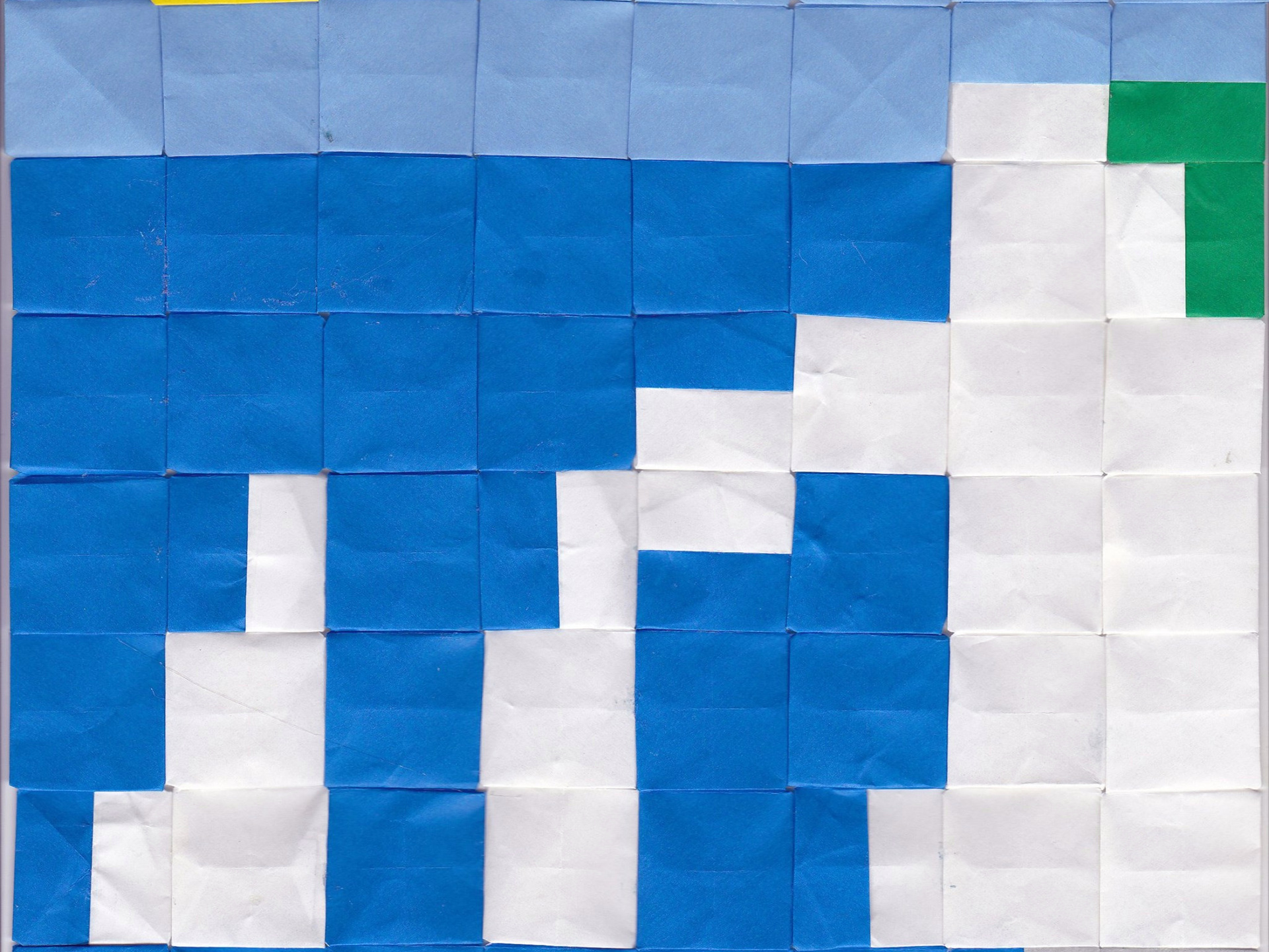 Origami mosaics with origami pixels