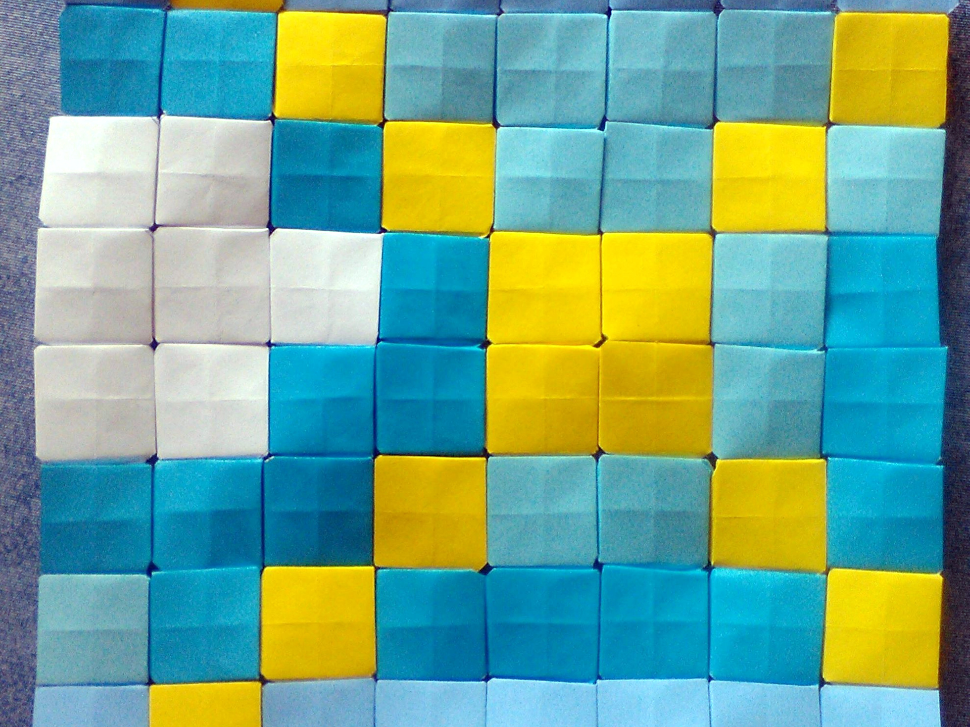 Collaborative Origami Mosaic May 2017 participations